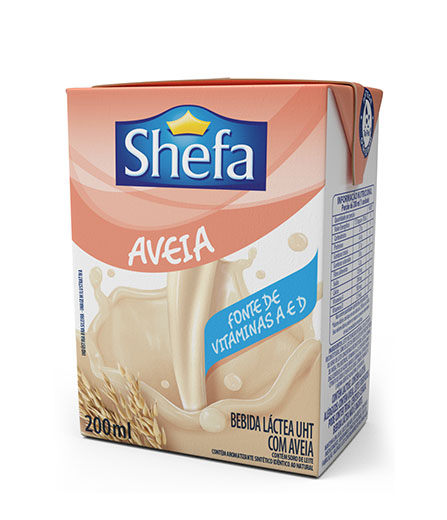 Bebida láctea UHT com aveia 200ml – Shefa Bebida láctea UHT com aveia 200ml – Shefa